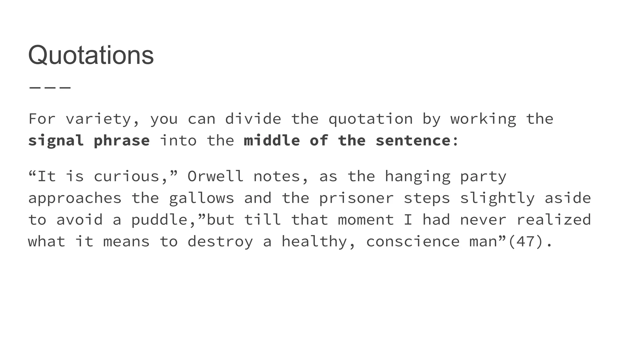 Integrating quotes | PPT