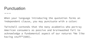 Integrating quotes | PPT