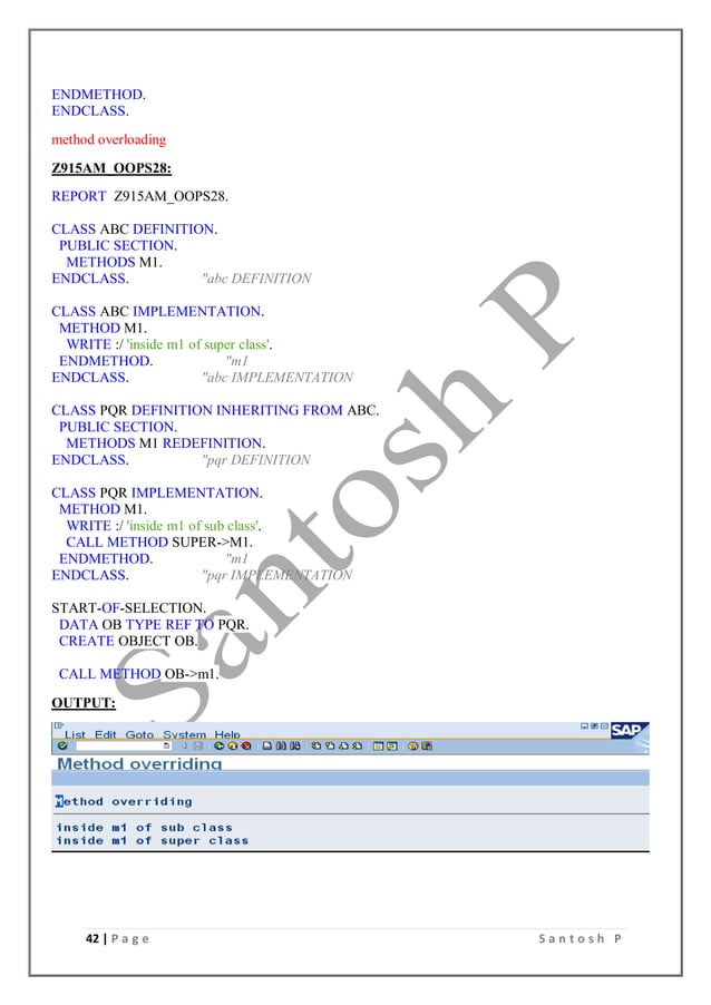 Ooabap Notes With Programs Pdf
