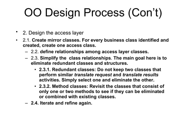 Object Oriented Analysis and Design | PPT