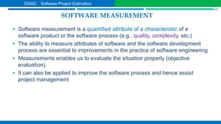 OOAD - Ch.09 - Software Project Estimation.pptx