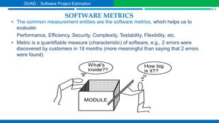 OOAD - Ch.09 - Software Project Estimation.pptx