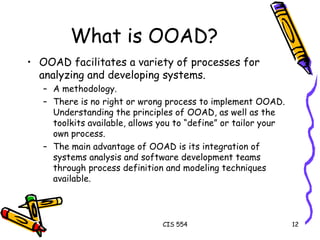 Ooad Overview | PPT | Computing | Technology & Computing