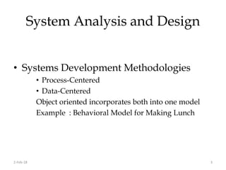 OOAD - System Analysis and Design | PPT