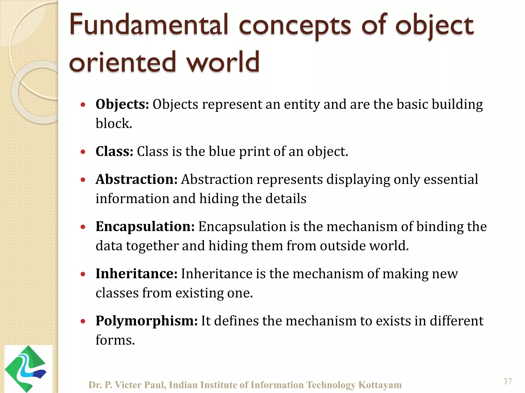 Ooad Systems And Object Orientation Concepts Ppt