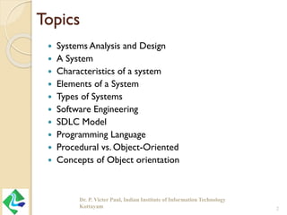 OOAD - Systems and Object Orientation Concepts | PDF