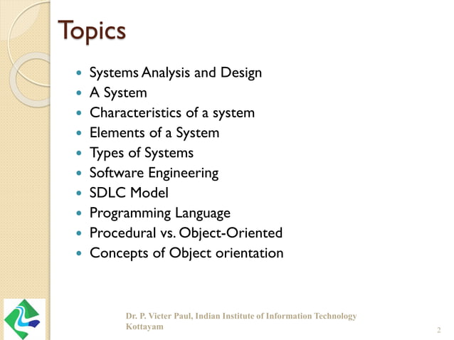 Ooad Systems And Object Orientation Concepts Ppt