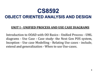 CS8592-OOAD Lecture Notes Unit-1 | PDF