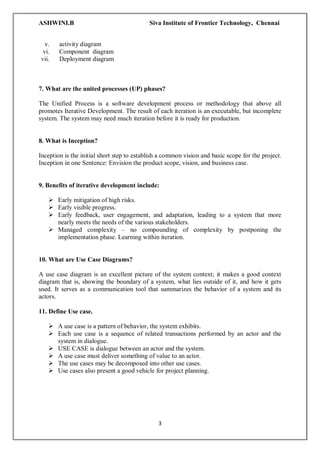 Ooad 2marks | PDF | Computing | Technology & Computing