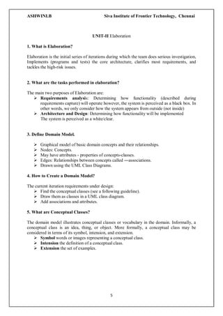 Ooad 2marks | PDF | Computing | Technology & Computing