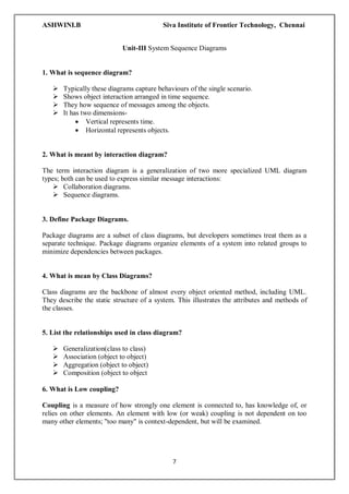 Ooad 2marks | PDF | Computing | Technology & Computing