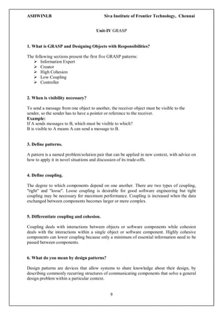 Ooad 2marks | PDF | Computing | Technology & Computing