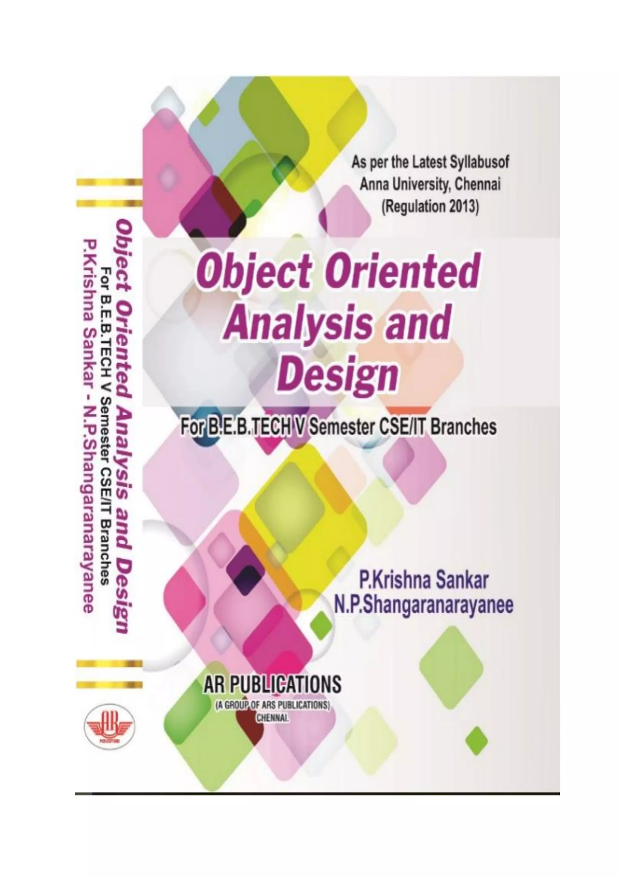 Object Oriented Analysis and Design for R-2013 | PDF