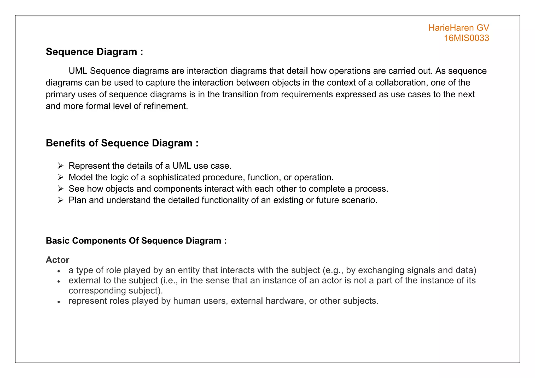 UML Diagrams For Online Course Portal | PDF