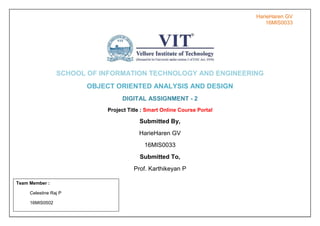 UML Diagrams For Online Course Portal | PDF