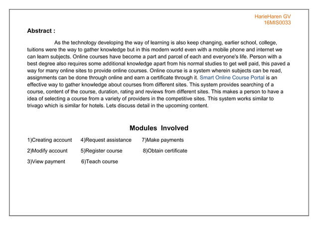 UML Diagrams For Online Course Portal | PDF | Computing | Technology & Computing