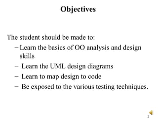 Object Oriented Analysis and Design - Overview | PPT