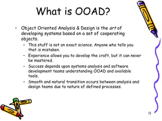 Ooad overview | PPT