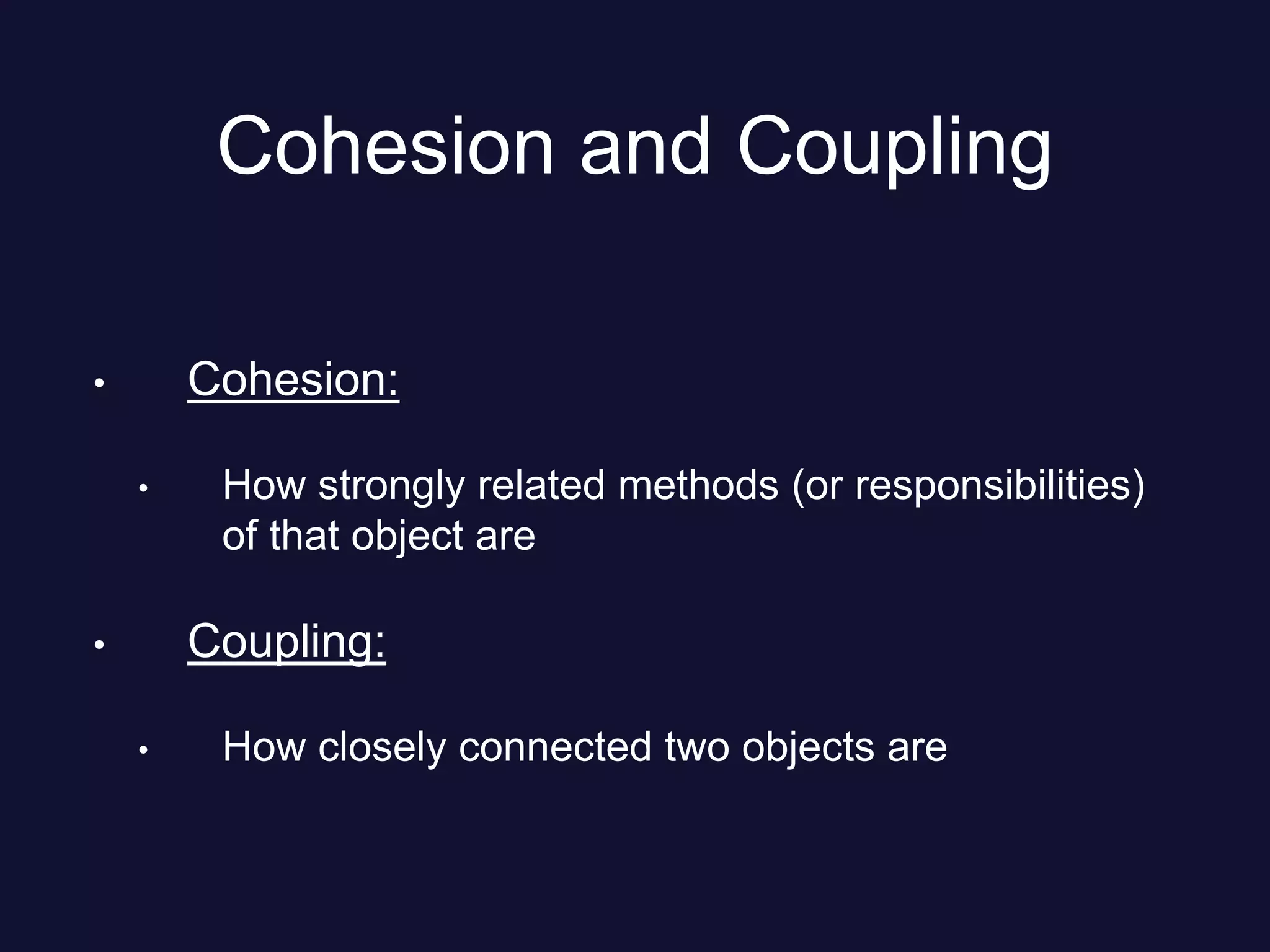 Brief Introduction To Object Oriented Analysis And Design Ppt