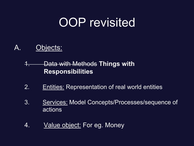 Brief introduction to Object Oriented Analysis and Design | PPT