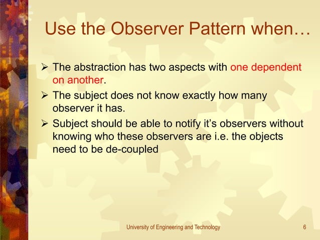Observer pattern | PPTX