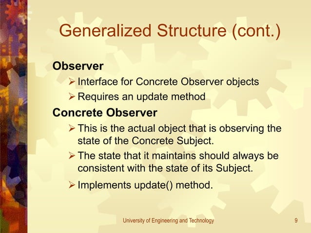 Observer pattern | PPTX