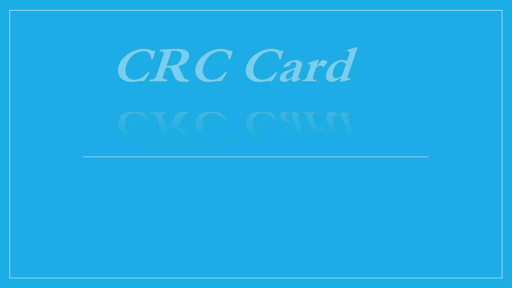 Ooad presentatin crc cards | PPTX