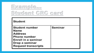 Ooad presentatin crc cards | PPTX