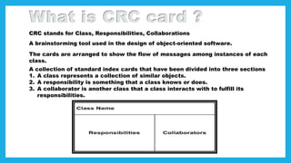 Ooad presentatin crc cards | PPTX