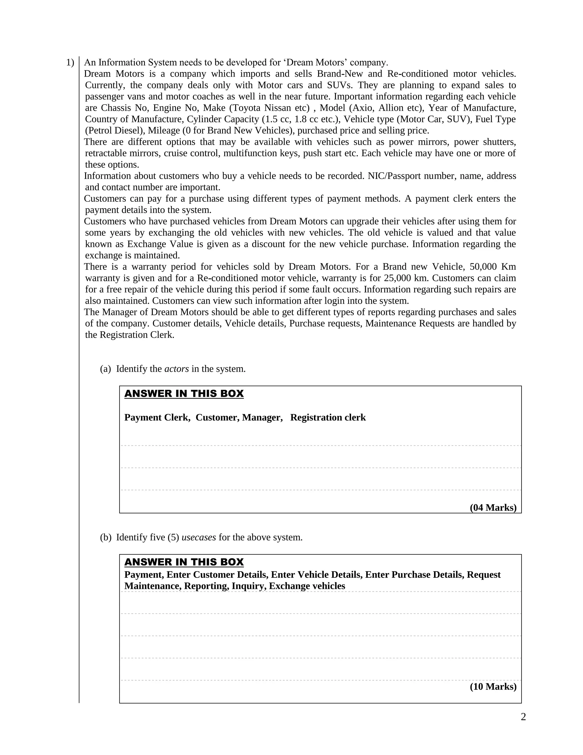 Object-oriented analysis and design - questions and answers | PDF ...