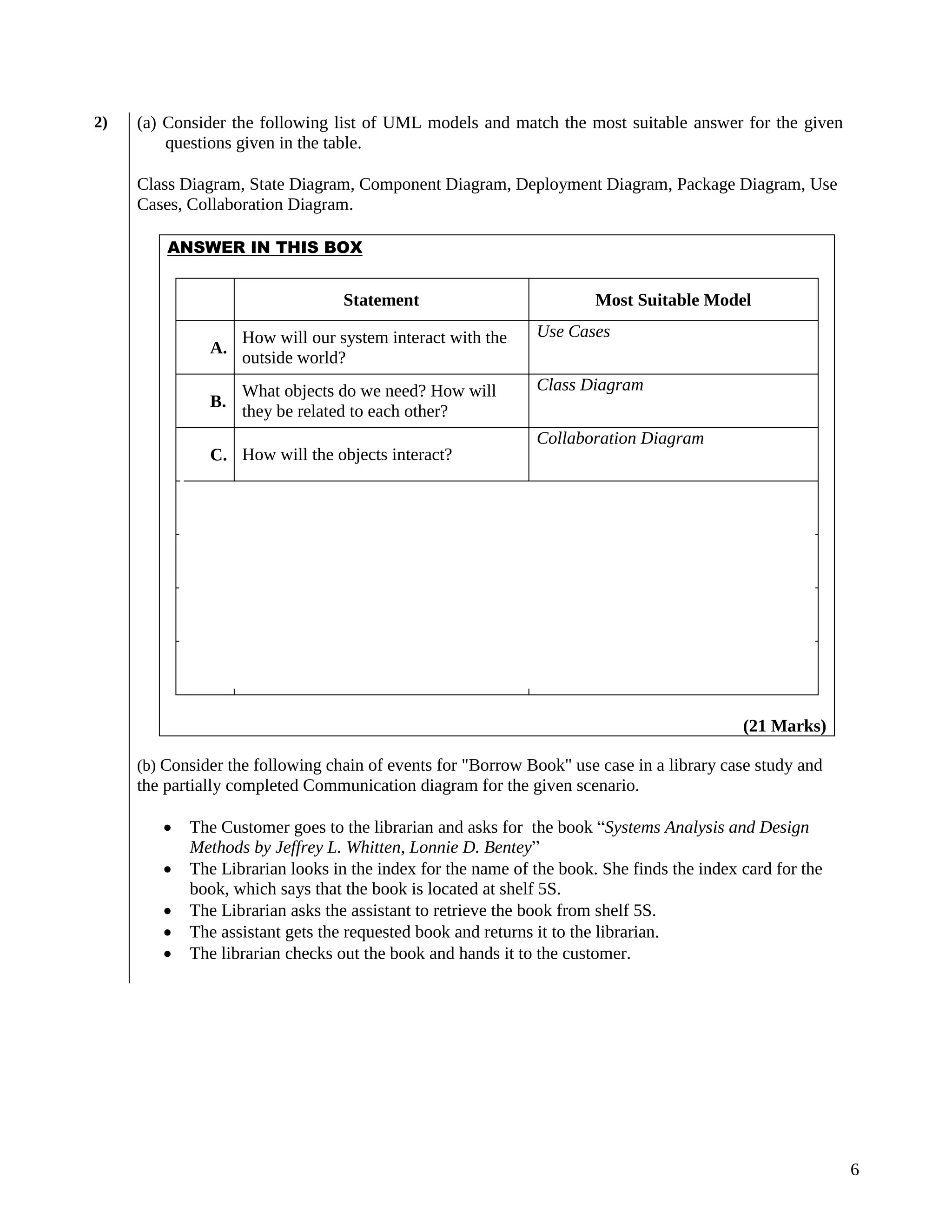 Object-oriented analysis and design - questions and answers | PDF ...