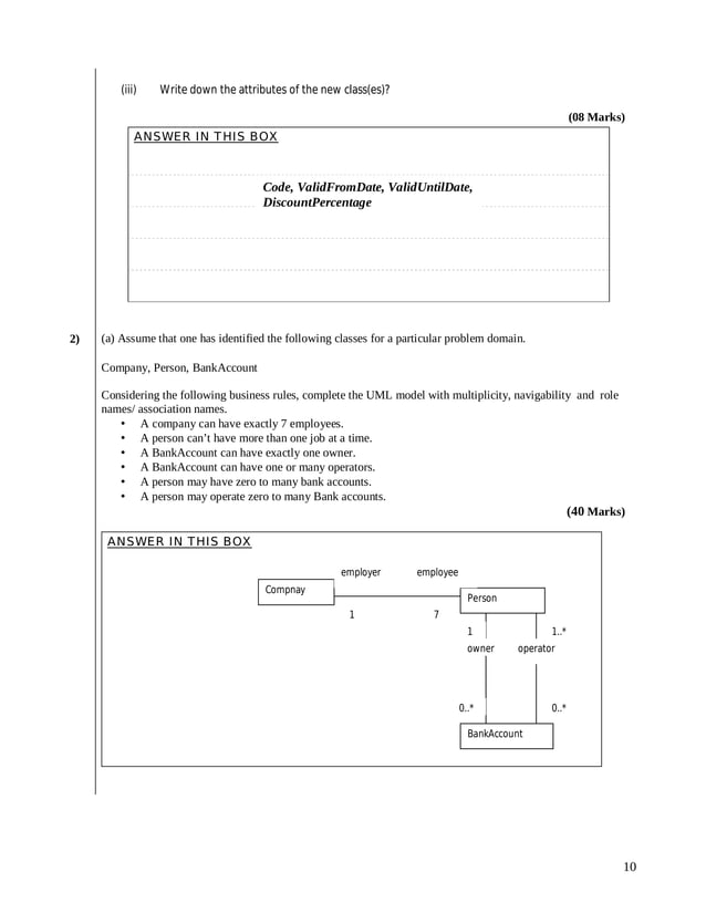 Object-oriented analysis and design - questions and answers | PDF