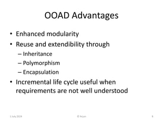 OOAD & UML.pptx for uml to prepare use case | PPT