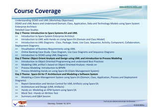 OOAD AND UML-TRAINING WORKSHOP | PPT