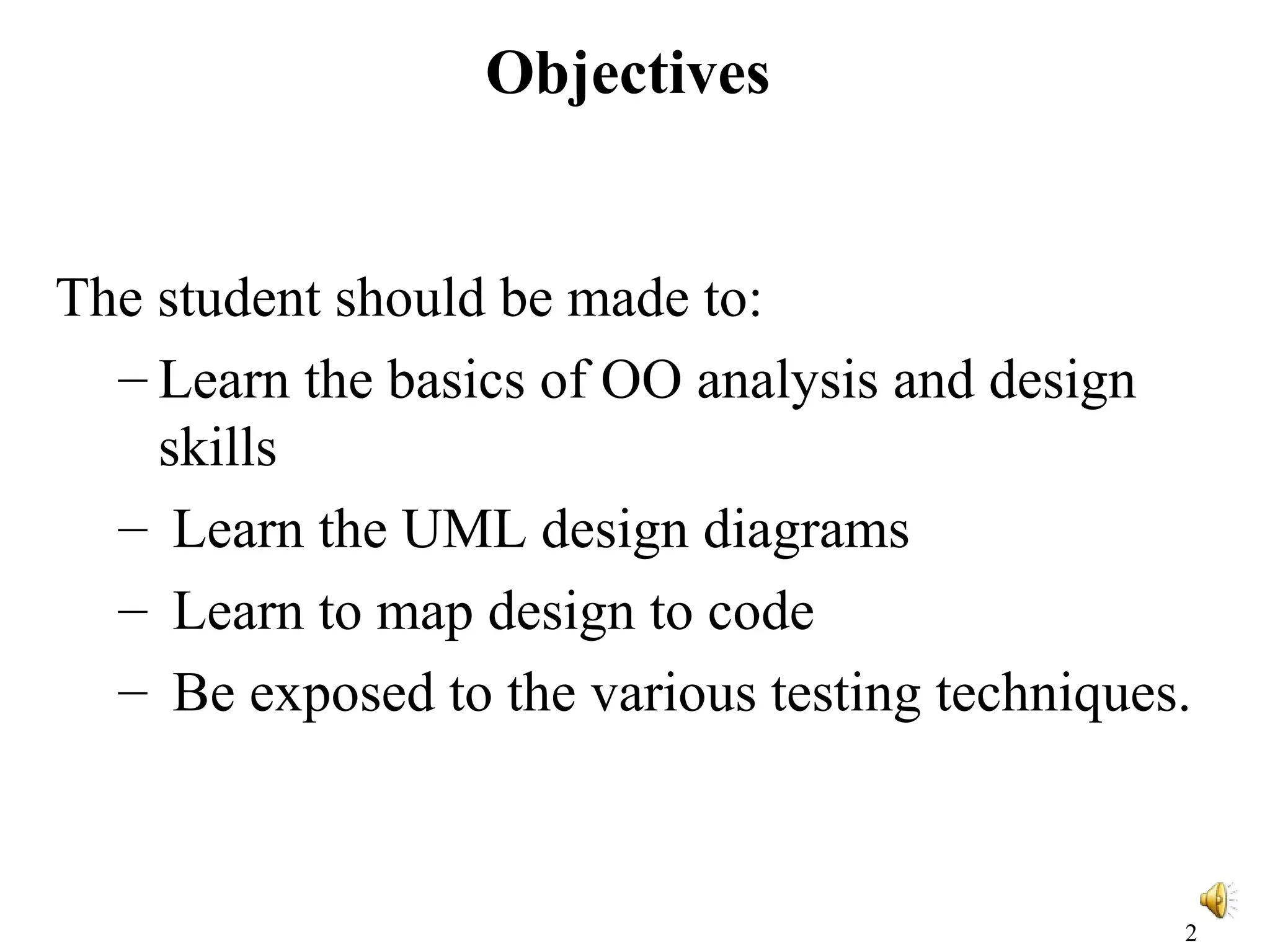 Object Oriented Analysis And Design Overview Ppt