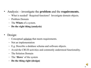 Object oriented analysis & Design- Overview | PPT