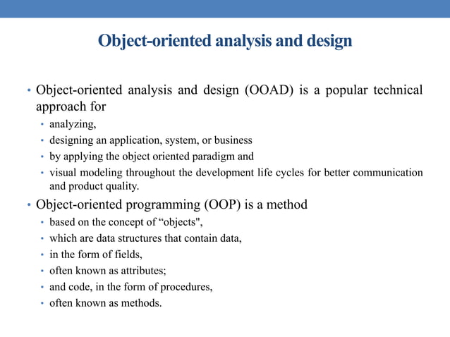 Ooad Unit 1 Introduction Pptx Web Development Internet