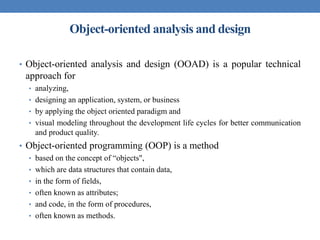 Ooad unit – 1 introduction | PPT
