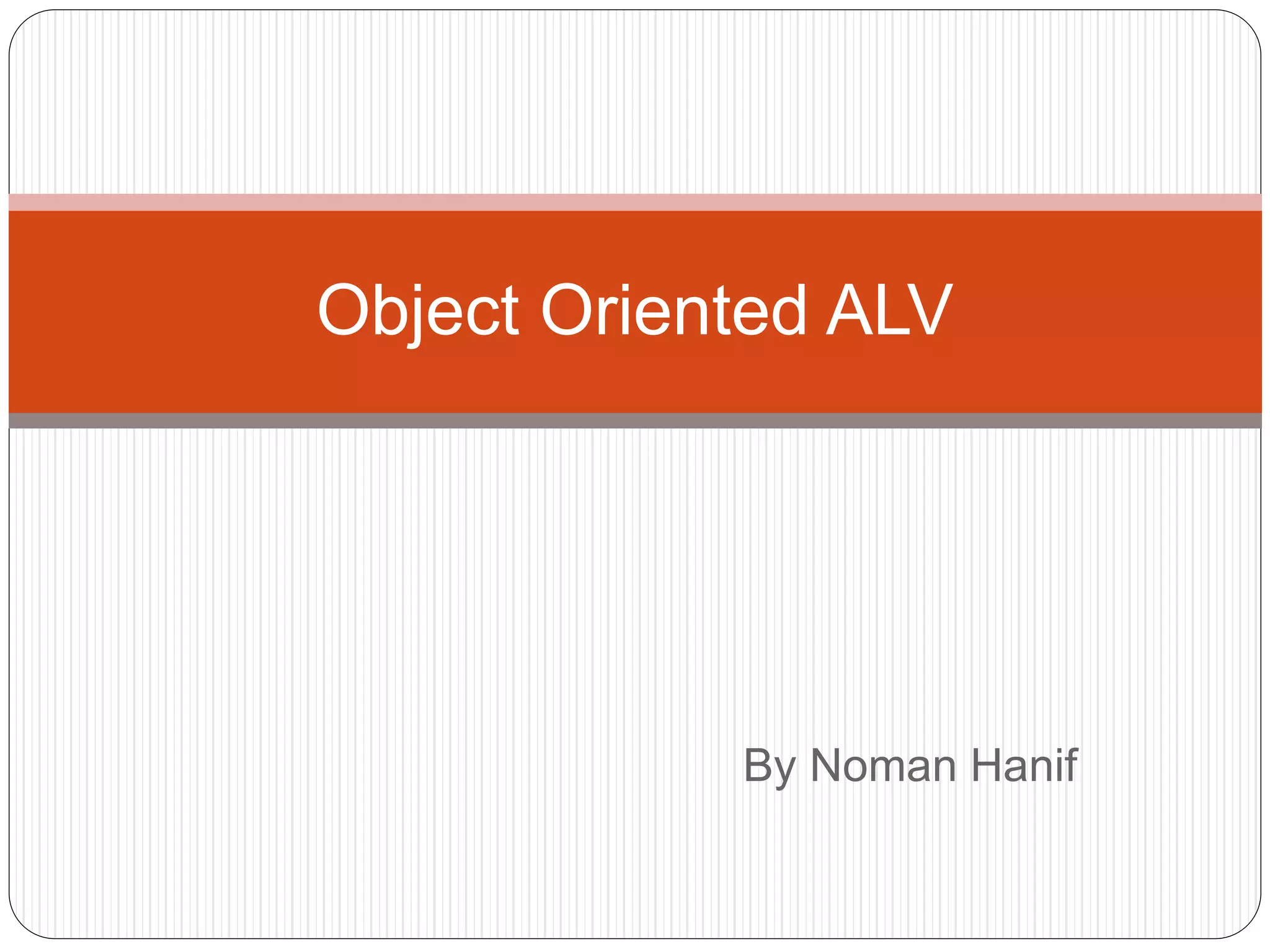 Object Oriented Approach To Alv Lists In Abap Ppt 7722