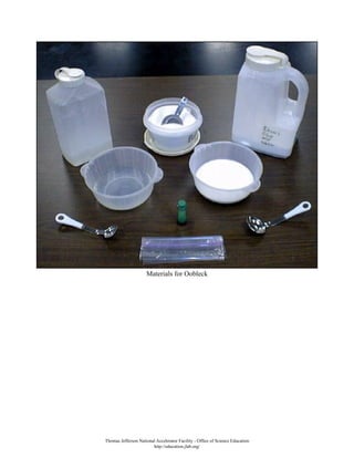 Oobleck Experiment | PDF