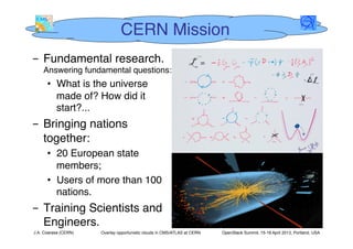 Overlay Opportunistic Clouds in CMS/ATLAS at CERN: The CMSooooooCloud in Detail | PDF | Cloud ...