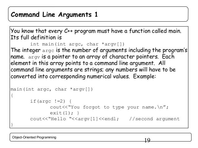 Object-Oriented Programming Using C++