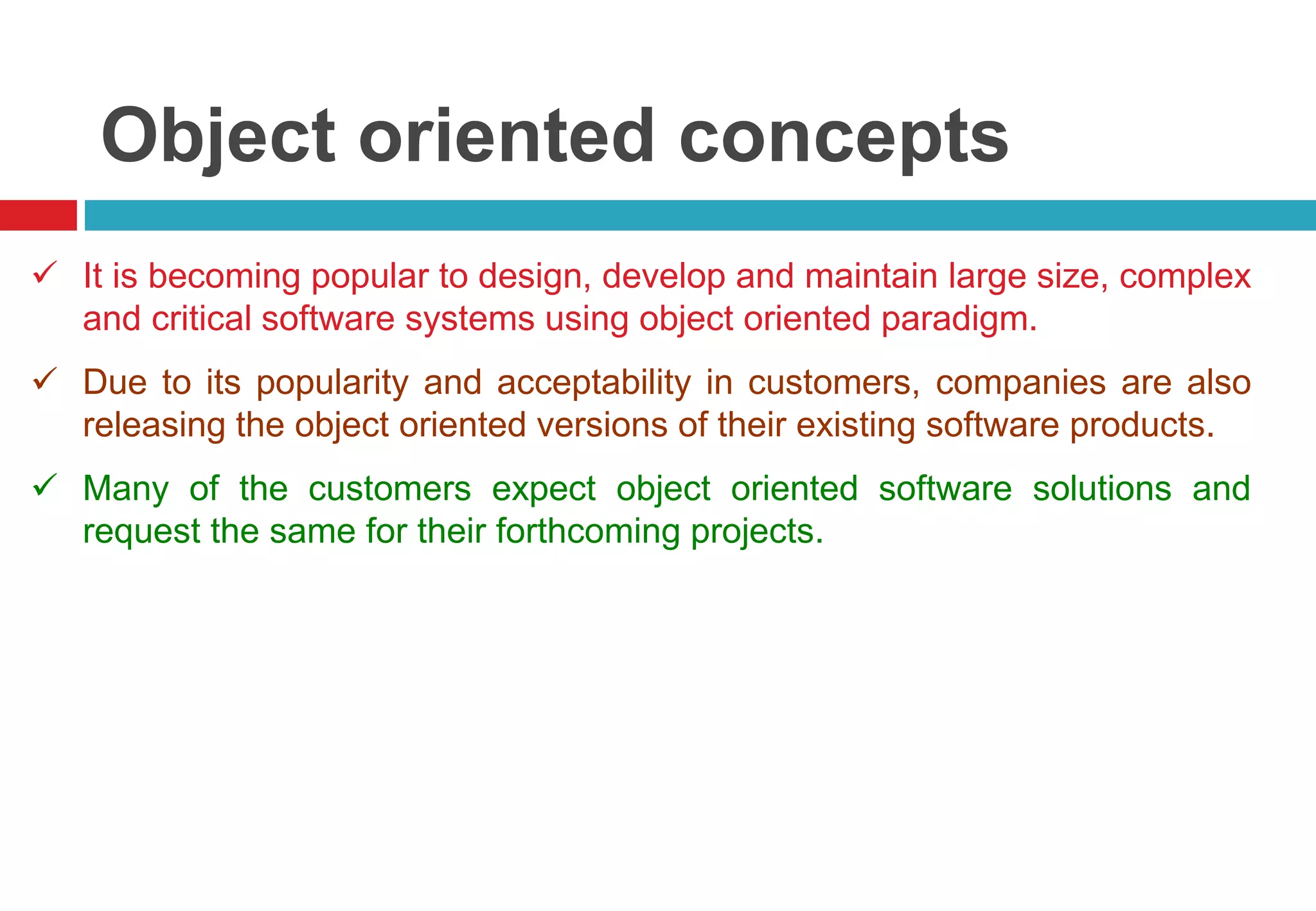 Object oriented software engineering concepts | PDF