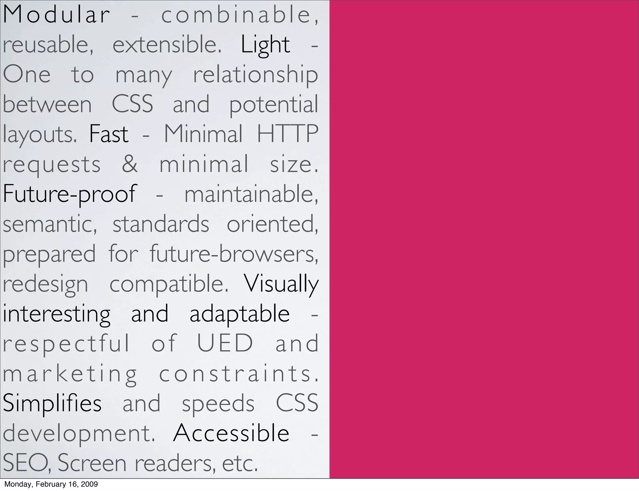 Object Oriented Css Ppt