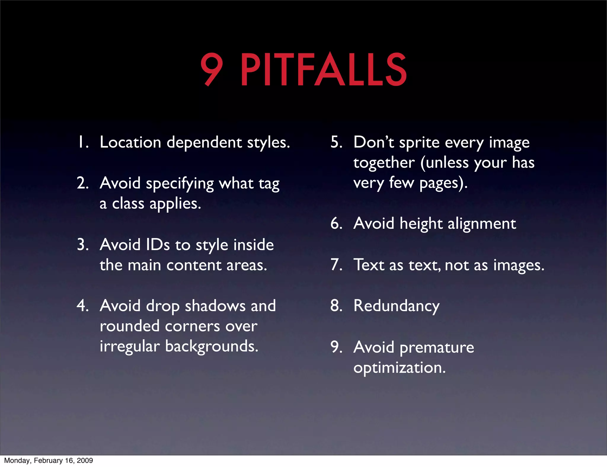 Object Oriented Css Ppt
