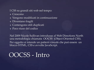 OOCSS con SASS Intro | PPTX
