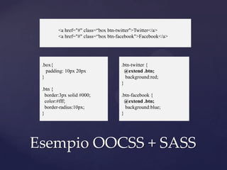 OOCSS con SASS Intro | PPTX