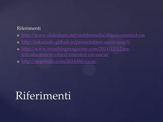 OOCSS con SASS Intro | PPTX