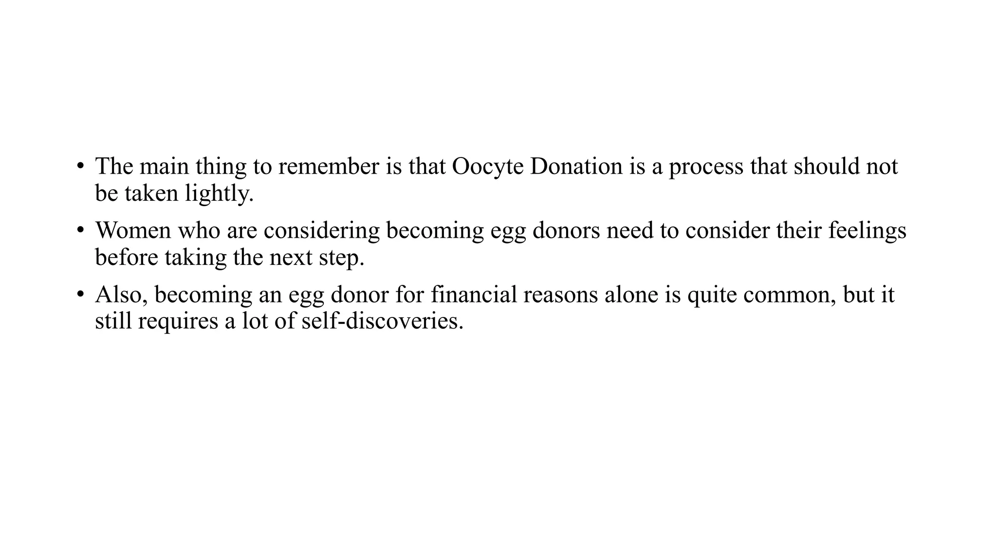 Oocyte Donation: Advantages and Disadvantages | PPTX