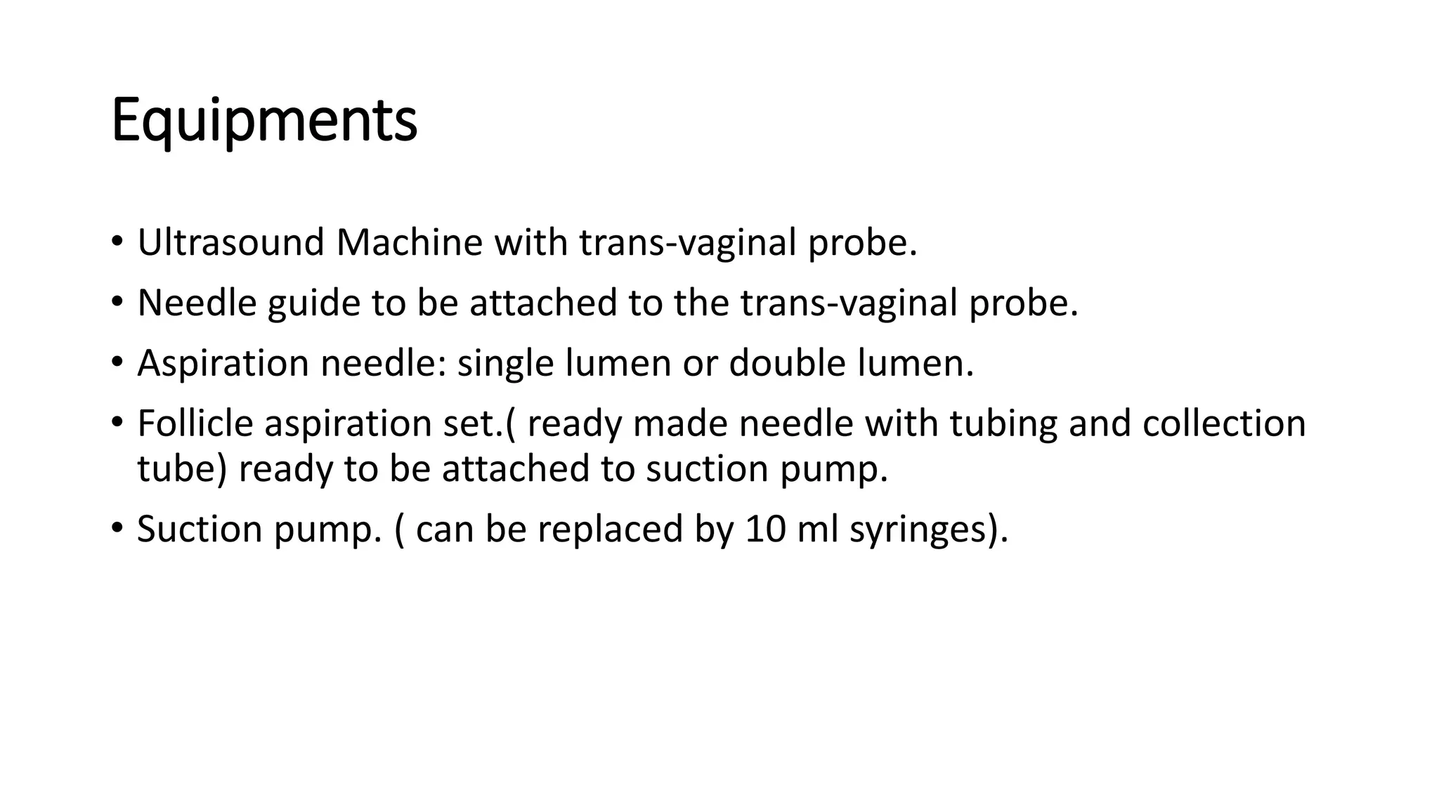 Oocyte pick up and Embryo transfer | PPTX